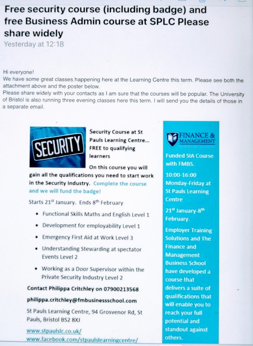 Carole Johnson » Free Security Course including badge